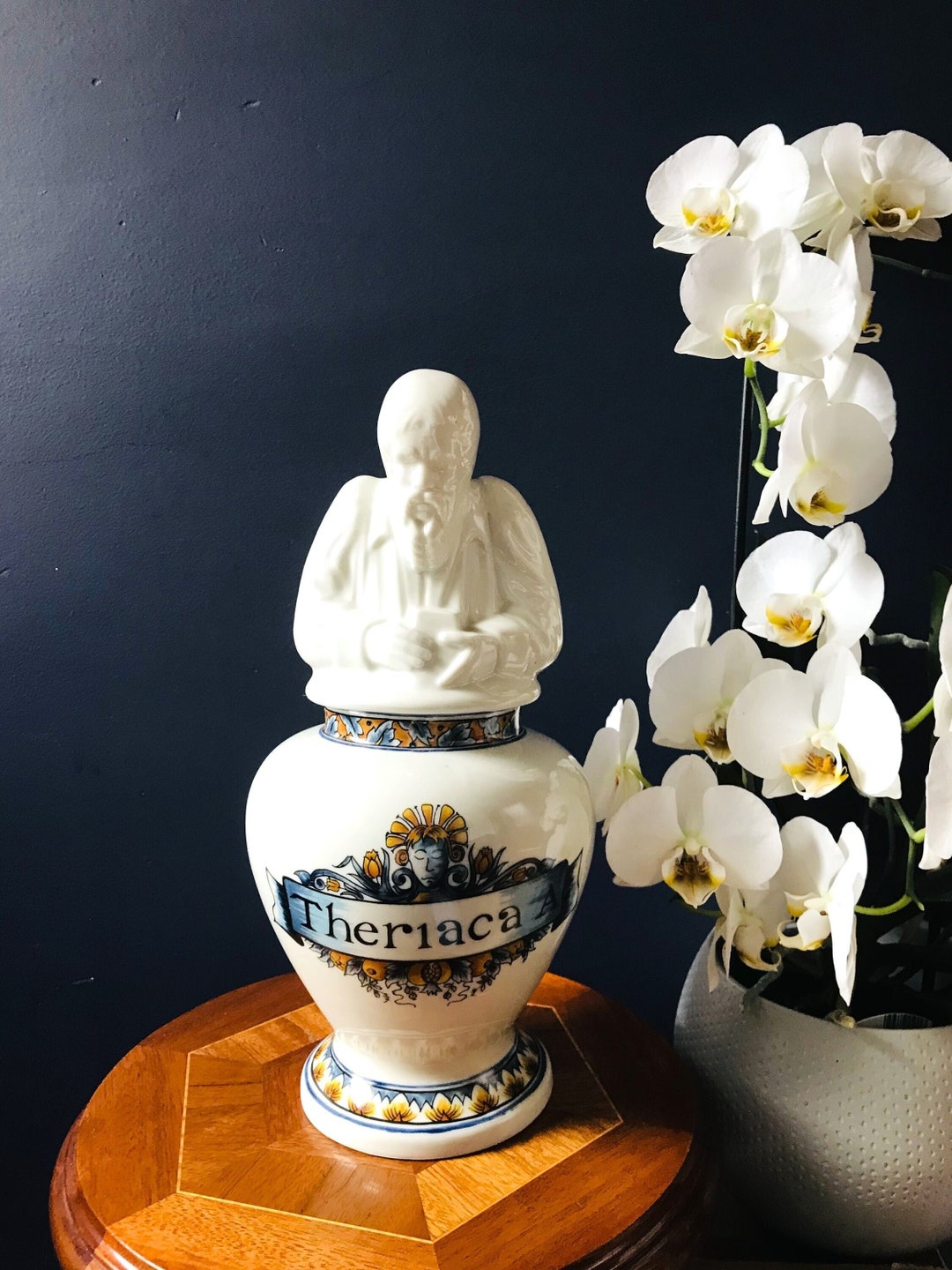 THERIACA A Rare Big French Apothecary Jar Medicine Scholar//french ...