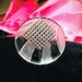 Vintage Round Hat Pin With Geometric Decoration in Glass Paste Art Deco ...
