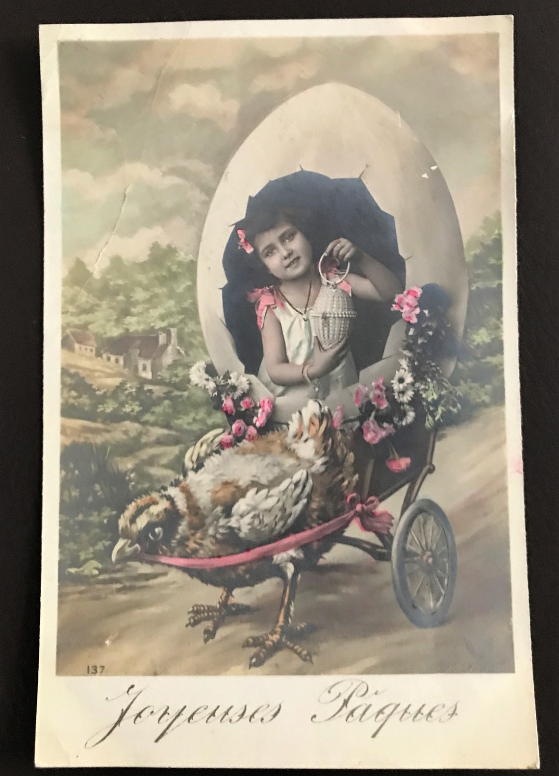 Antique Easter Postcards Colorized Chromolithography Stamped - Etsy