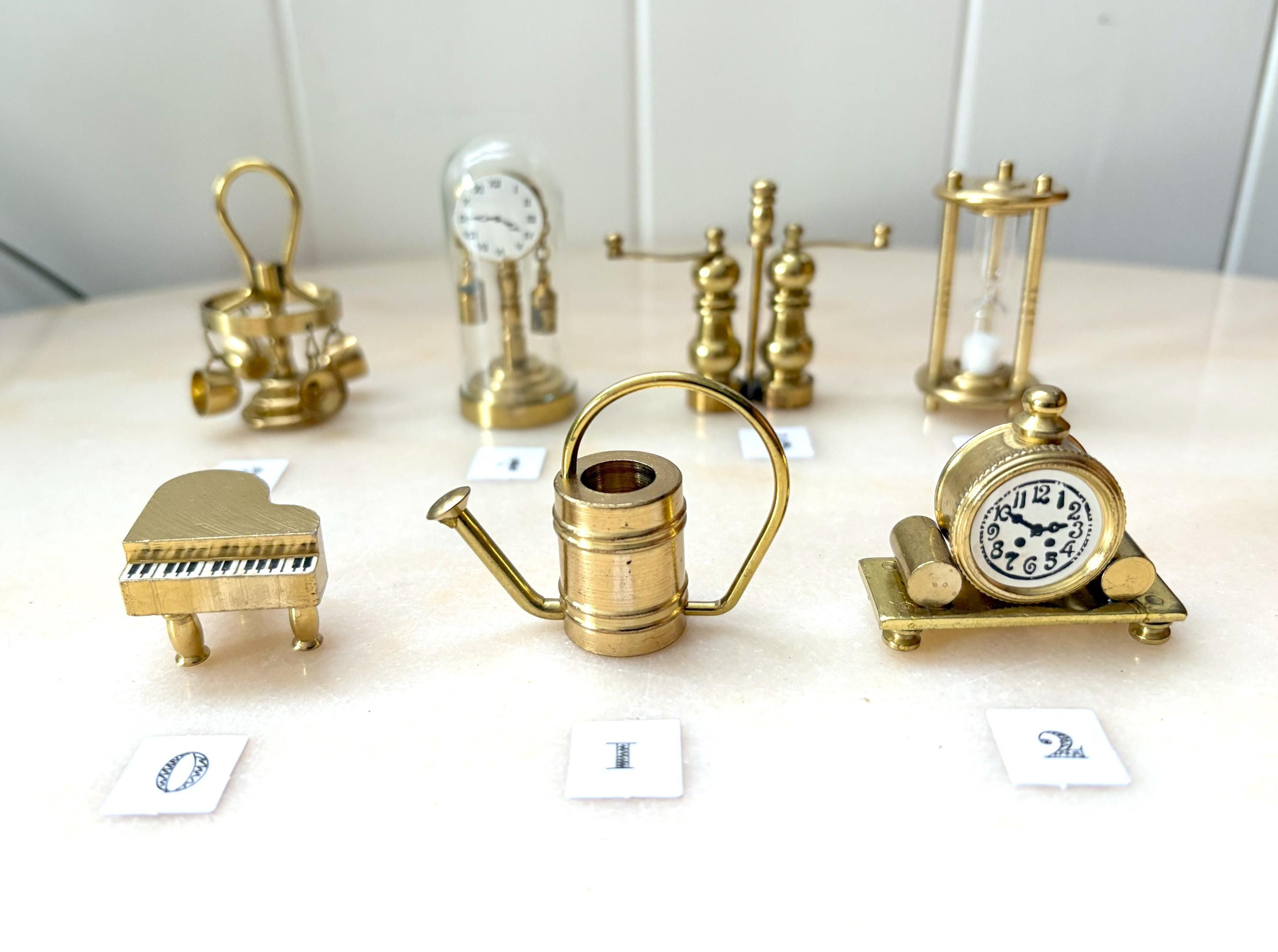 Choose Vintage Brass Miniatures, Dollhouse, Diorama, Victorian ...