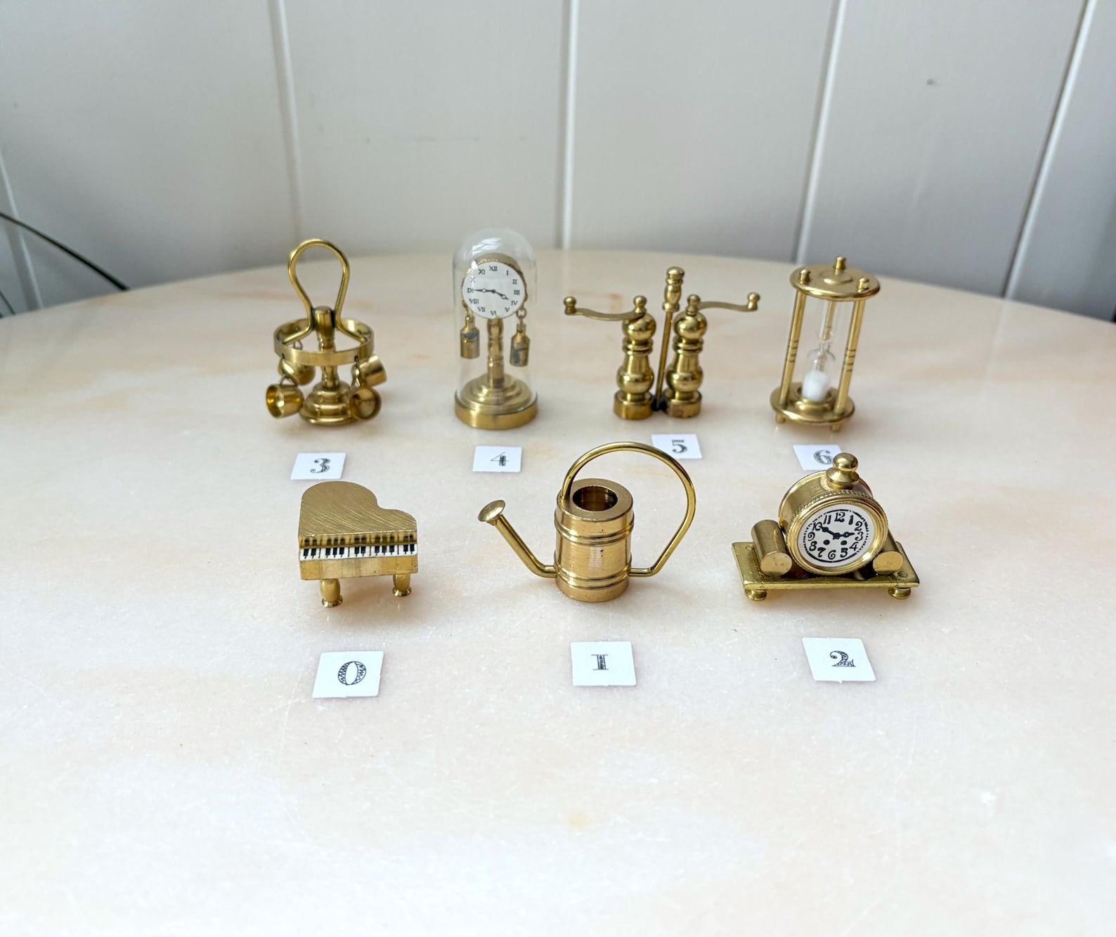 Choose Vintage Brass Miniatures, Dollhouse, Diorama, Victorian ...