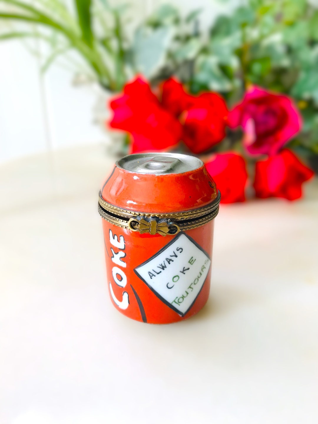 Vintage Soda Coke Can Trinket Pill Box Porcelaine De Limoges, Hand ...