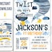 Editable Tornado Birthday Invitation - Storm Hurricane Fournado Party E ...