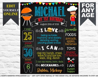 1st Birthday Bbq - Etsy