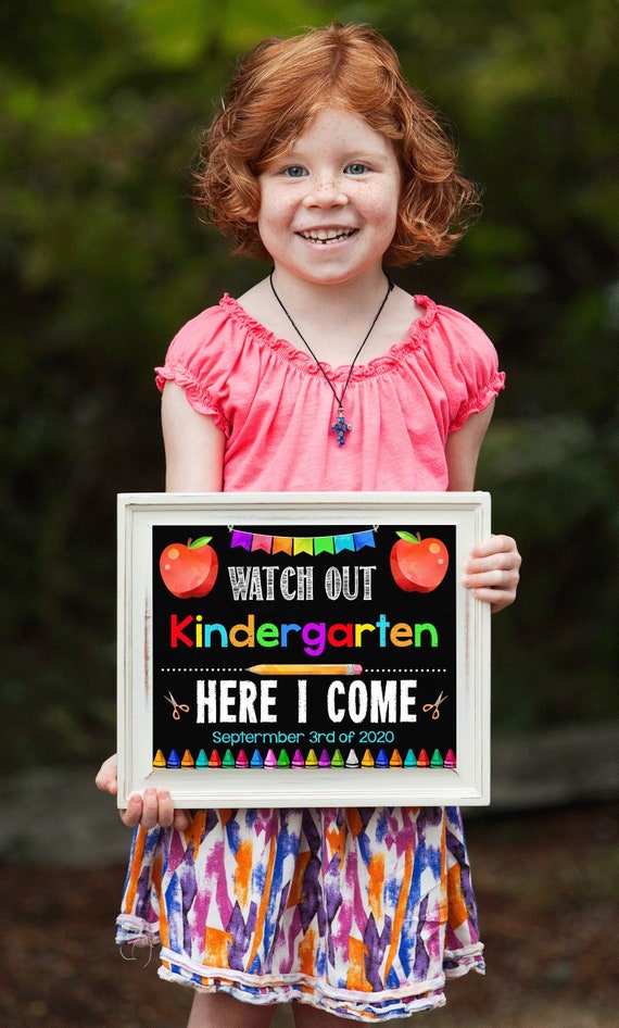 Printable First Day of Preschool Sign First Day of Pre-k | Etsy