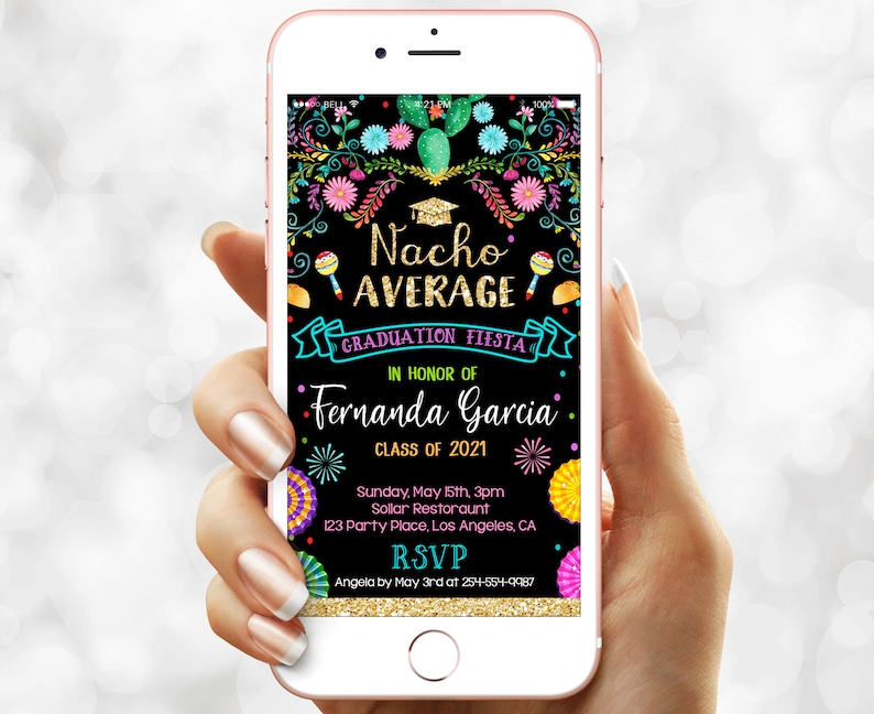 Mexican Graduation Invitation - Grad Party Digital E Vite - Electronic ...