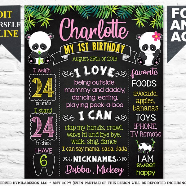 Panda Birthday Party - Etsy