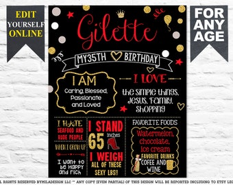 Adult Birthday Sign | Etsy