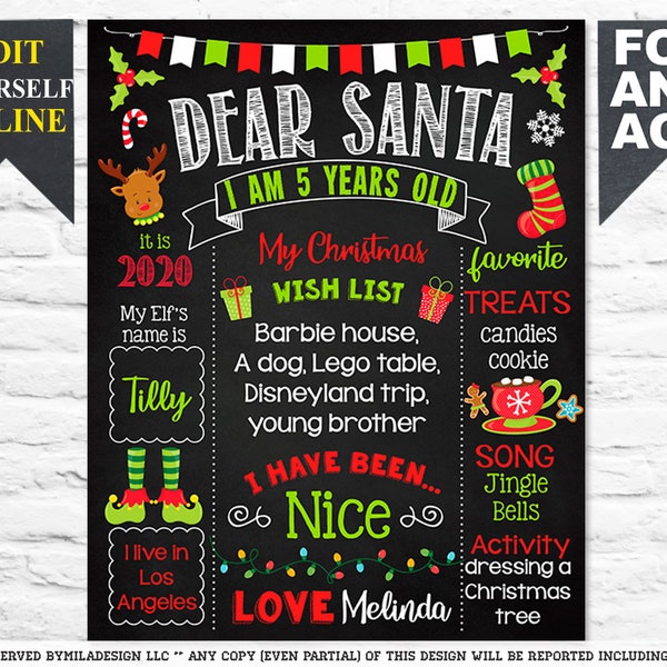 Christmas Chalkboard - Etsy Australia