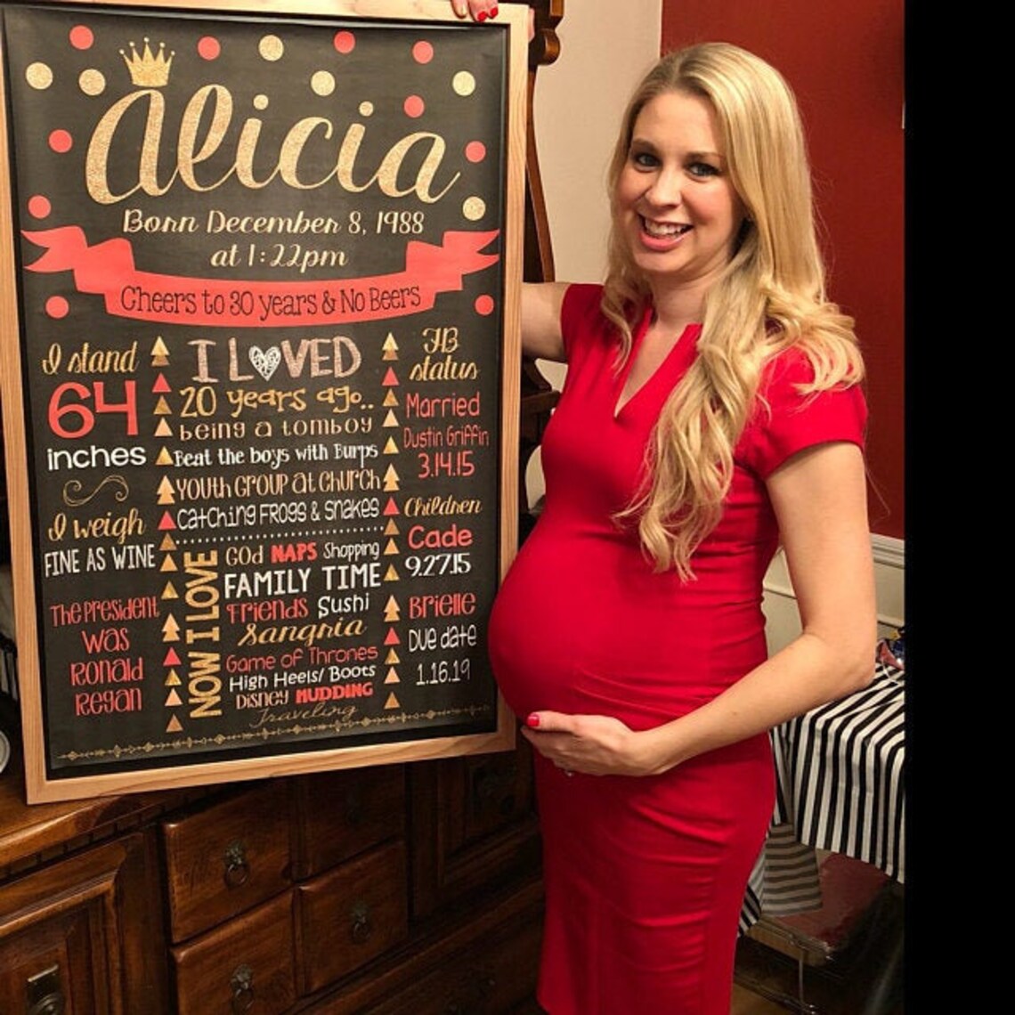 Printable Adult Birthday Chalkboard Sign Cake Smash Chalk | Etsy