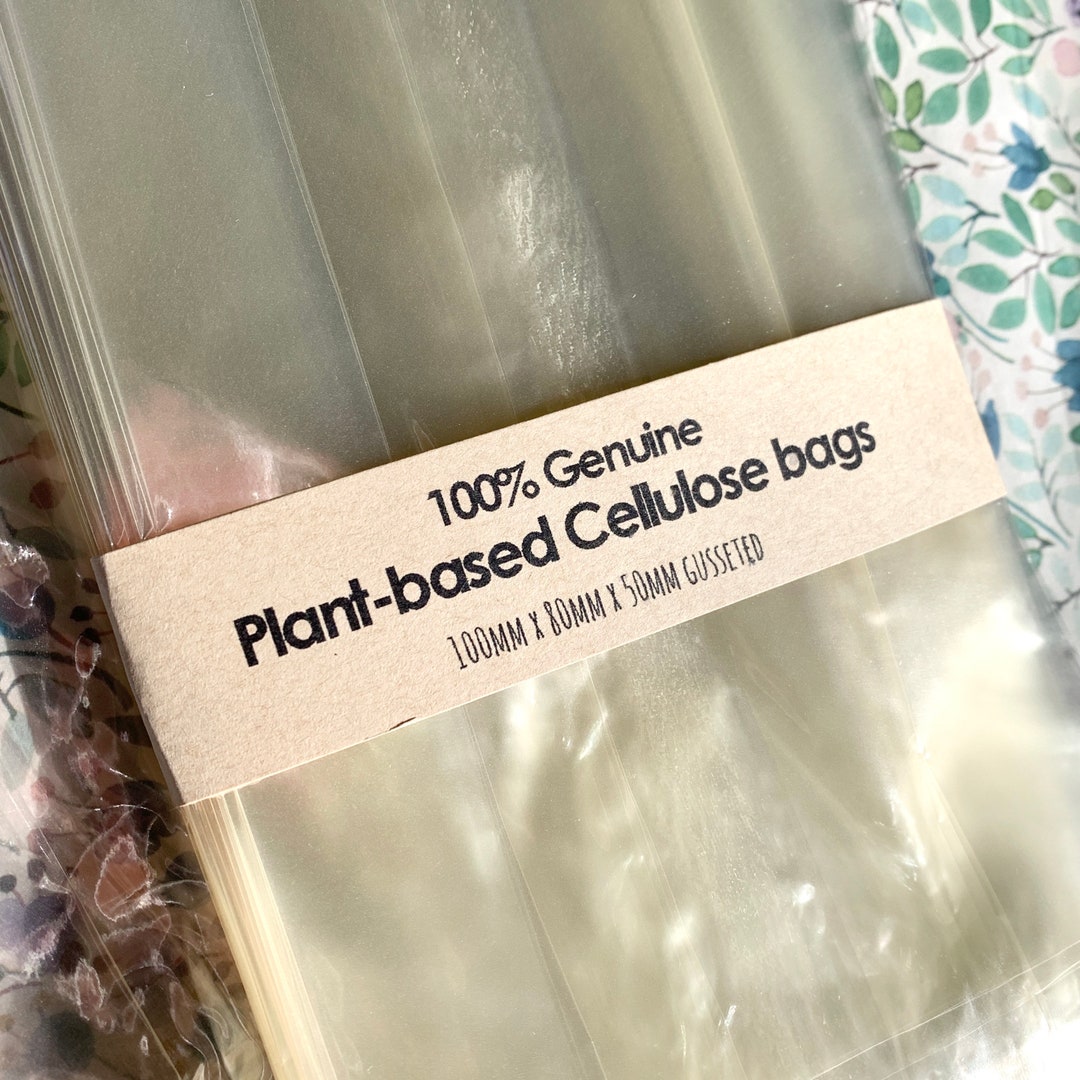 Biodegradable Clear Cellulose Bags - Multiple Sizes Available - Etsy