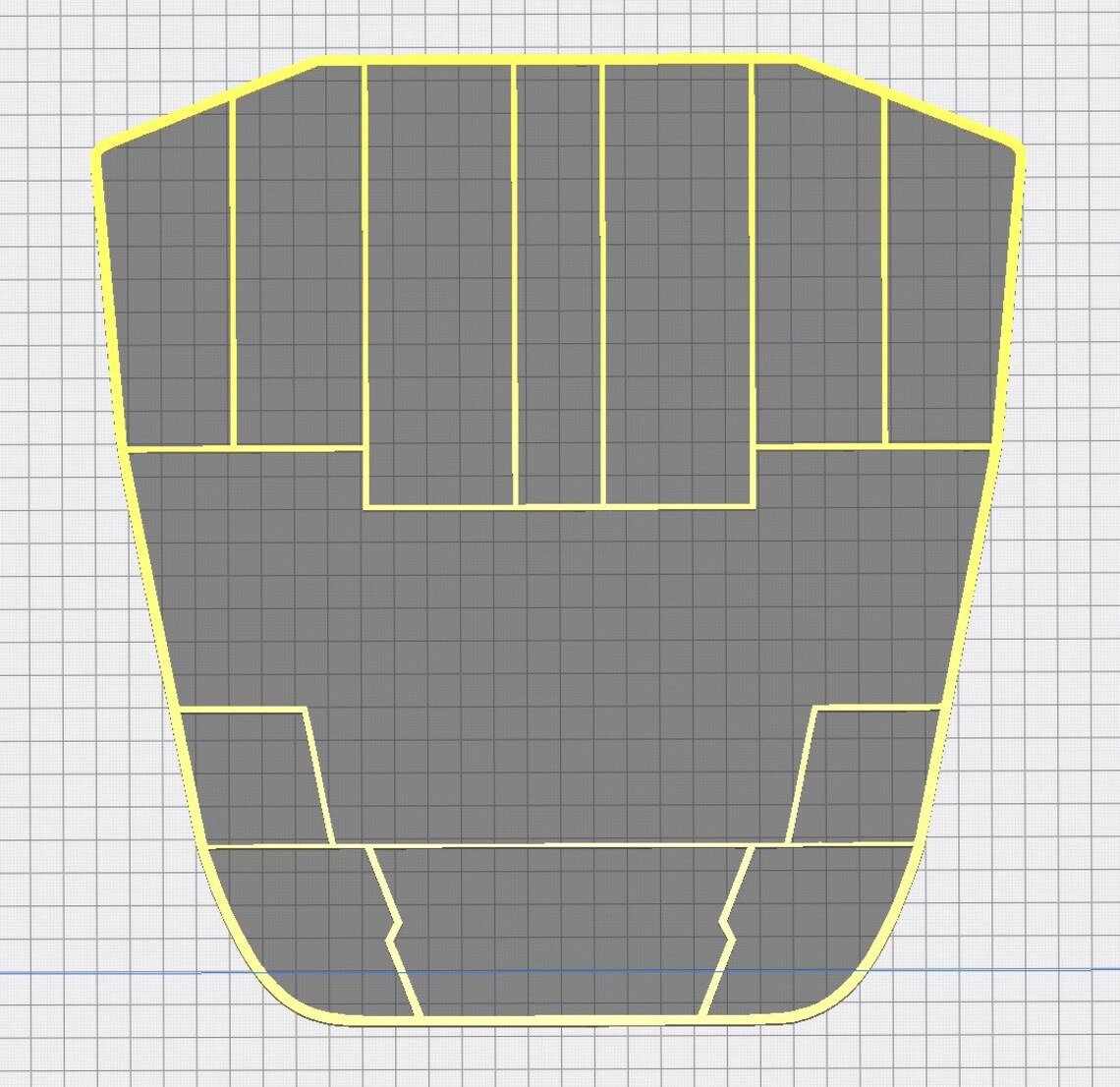 Mando Abdominal Tasset Stamp Template STL Din Djarin Inspired | Etsy