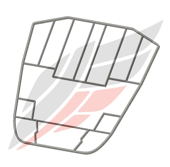 Mando Abdominal Tasset Stamp Template STL Din Djarin Inspired | Etsy