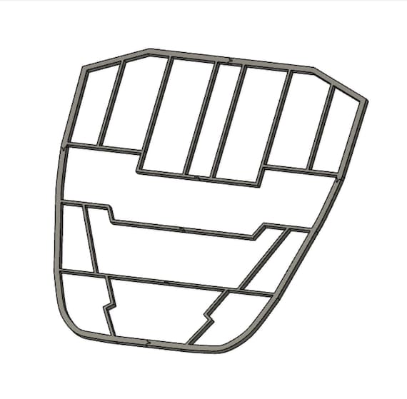 Mando Abdominal Tasset Stamp Template STL Din Djarin Inspired - Etsy