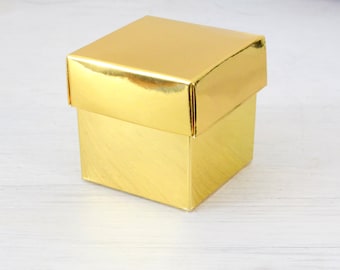 Gold Tuck Top Gift Boxes Gold Foil Gift Box Gold Box - Etsy