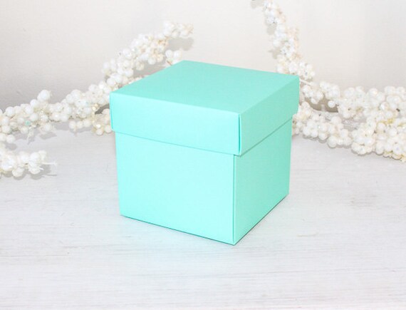 Large Cupcake Boxes Turquoise Blue Favor Boxes Wedding Favor | Etsy Canada