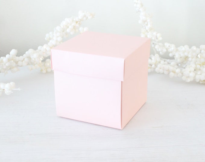 Single Wedding Pink Cupcake Boxes Large Favor Boxes Party - Etsy