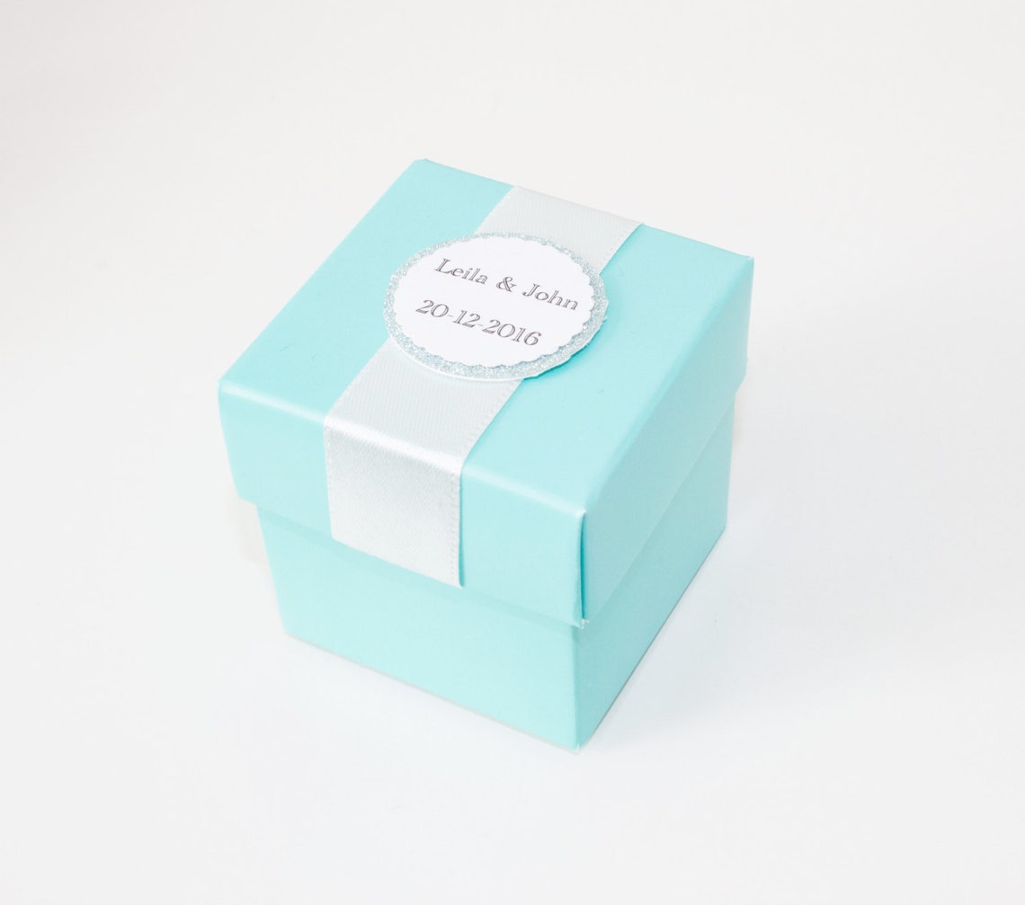 Wedding Favor Boxes Square Favor Boxes Personalized Favor - Etsy