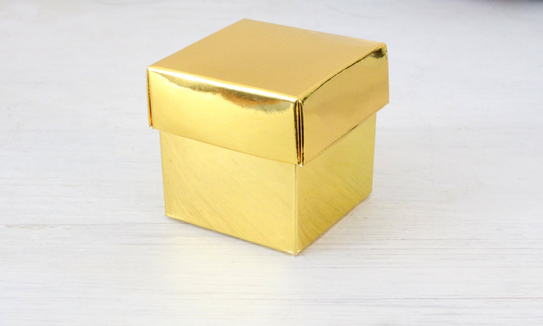 Gold Favor Boxes, Square Favor Boxes, Personalized Favor Boxes, Wedding ...