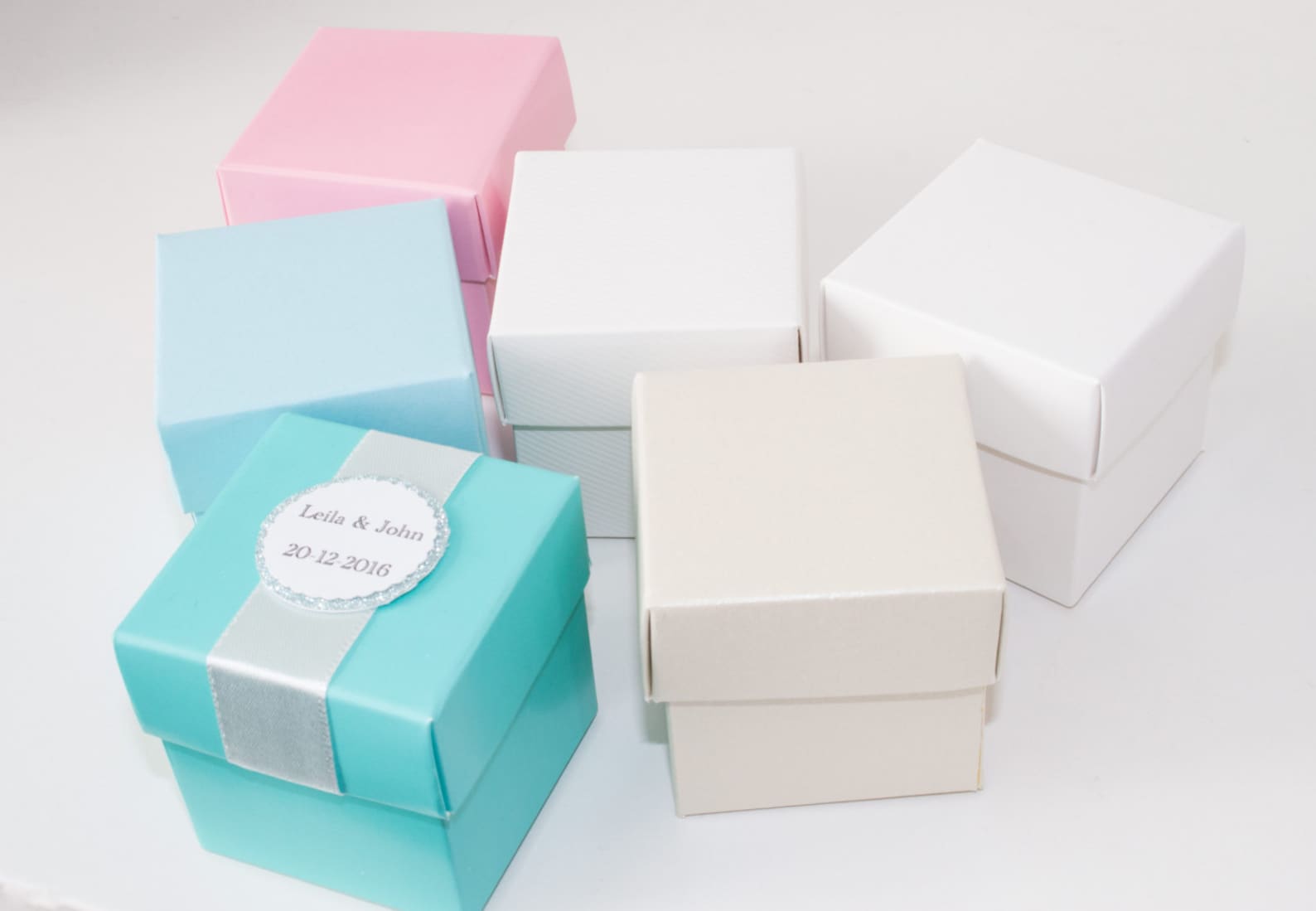 Wedding Favor Boxes Square Favor Boxes Personalized Favor - Etsy