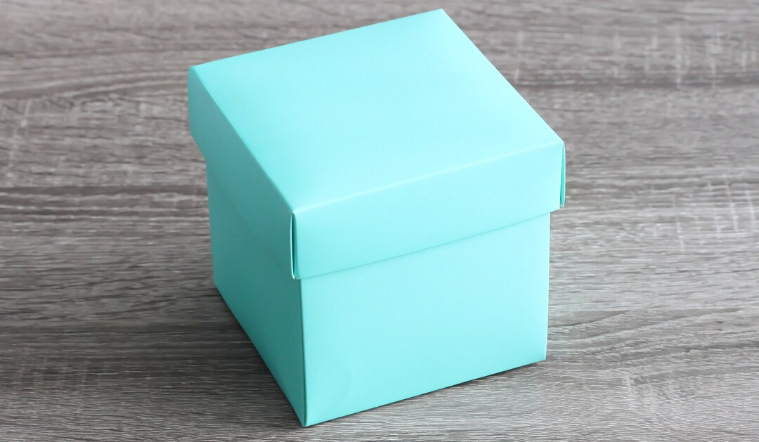 Large Cupcake Boxes, Turquoise Blue Favor Boxes, Wedding Favor Boxes ...