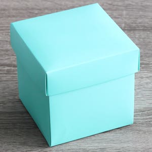 Large Cupcake Boxes, Turquoise Blue Favor Boxes, Wedding Favor Boxes ...