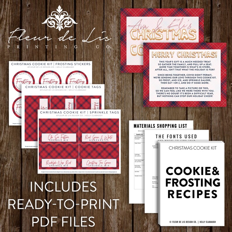 Printables DIY Christmas Cookies in a Box Cookie Kit - Etsy