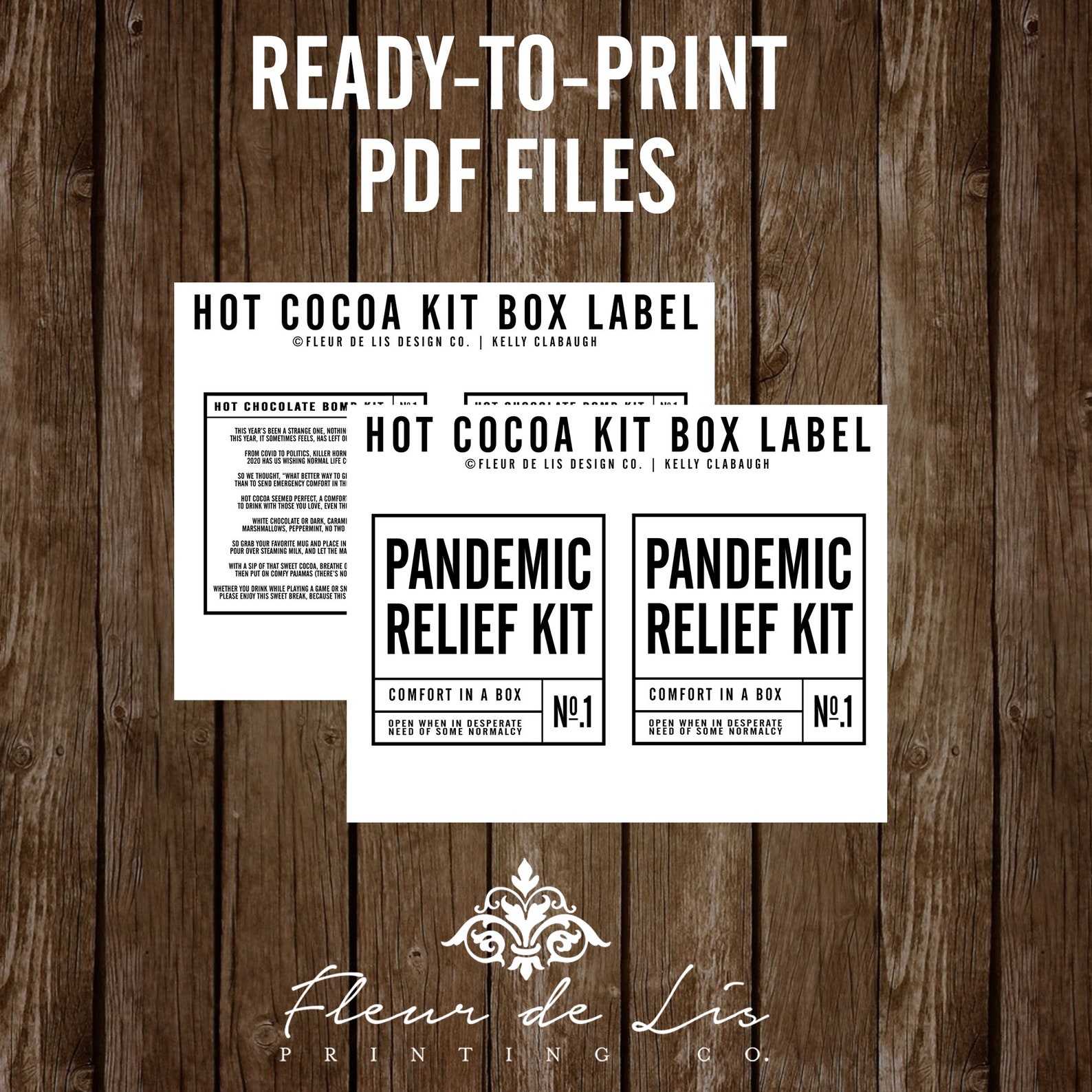 Pandemic Themed Hot Cocoa Bomb Packaging Printables | Etsy