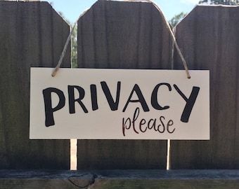 Privacy please sign | Etsy