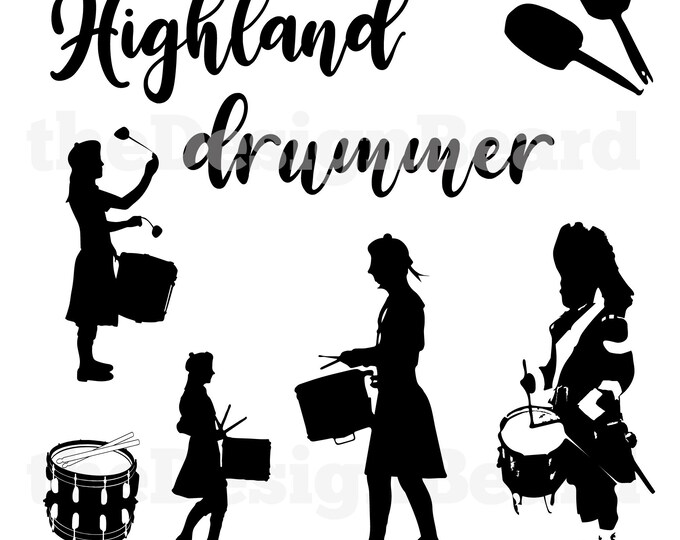 Highland Dancers Scottish SVG DXF for Silhouette Cameo, Cricut ...