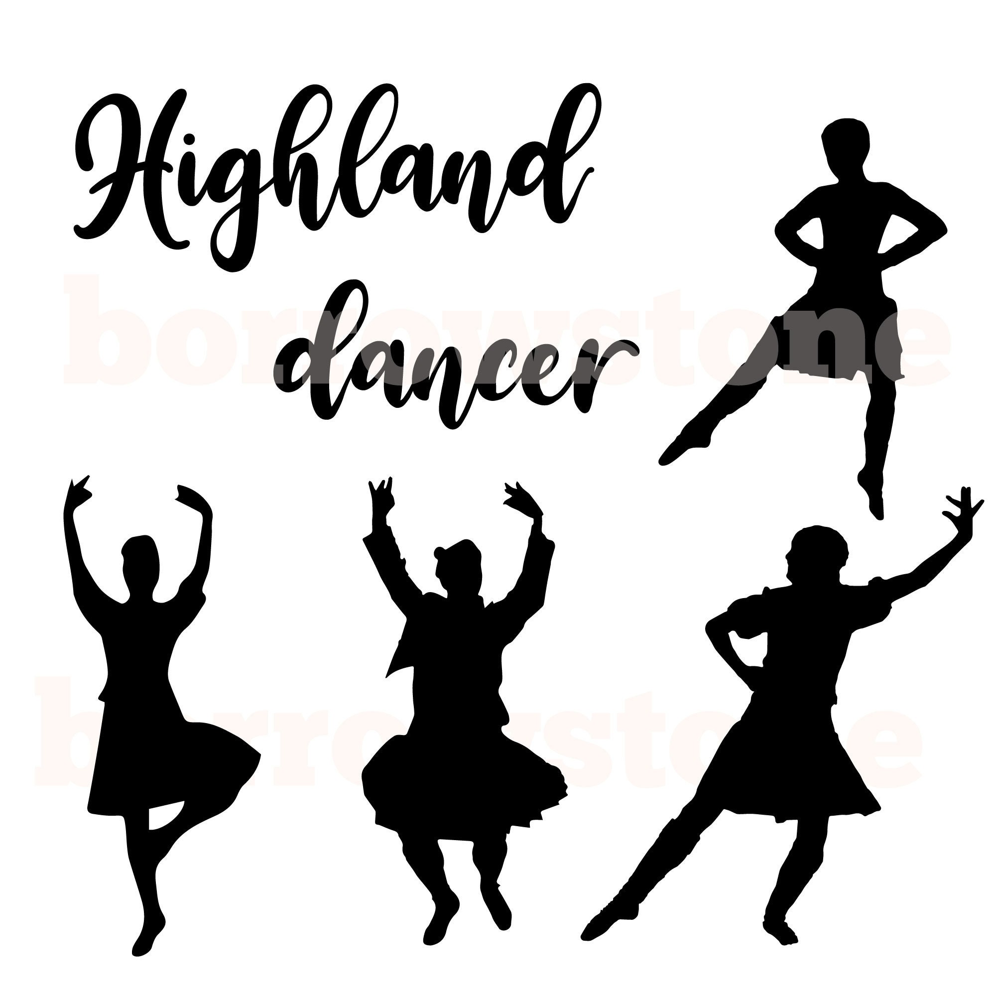 Highland Dance Clipart Image