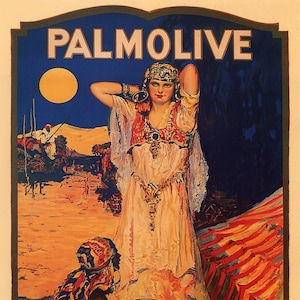 Poster Palmolive Soap Arab Arabic Woman World Bath Desert Vintage ...