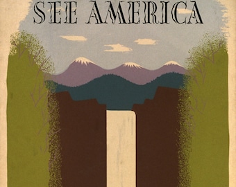 See America Travel Poster - Etsy