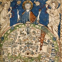 15th Century Borgia Mappa Mundi – Medieval World Map Showing Biblical ...