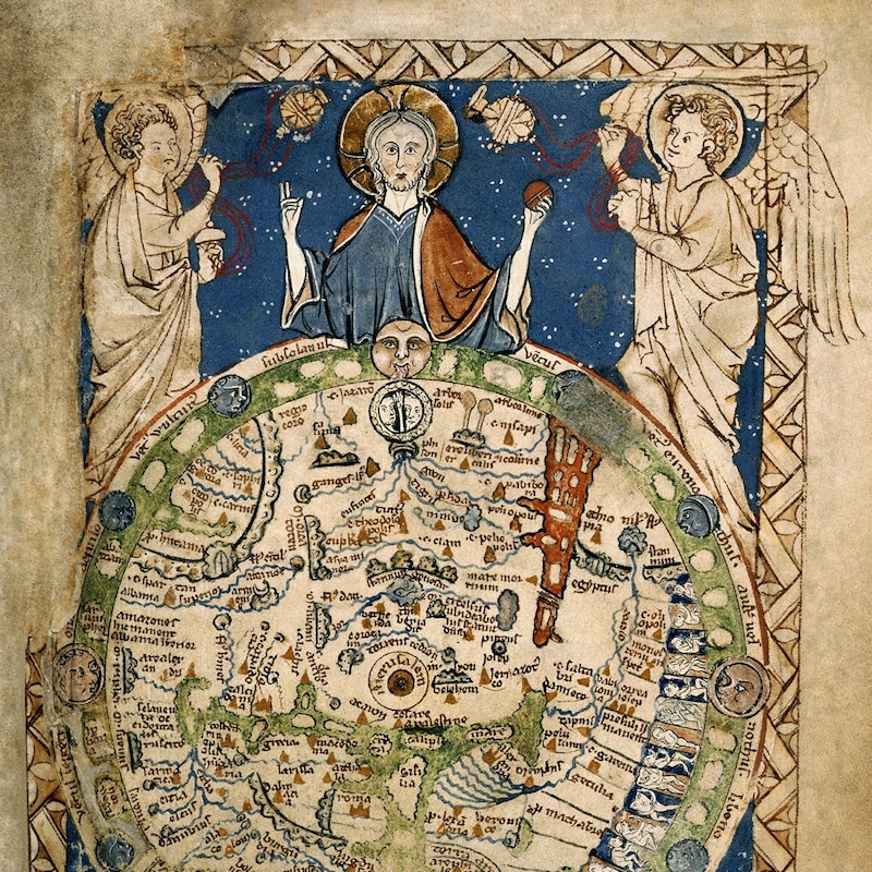 Medieval Map Framed - Etsy