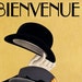 France Bienvenue French Word for Welcome Vintage Poster Repro on Matte ...