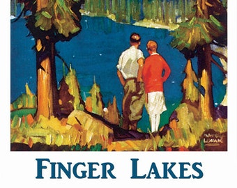 Finger Lakes Poster | Etsy