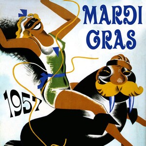 Mardi Gras 1957 Lady Walrus New Orleans Louisiana American Travel ...