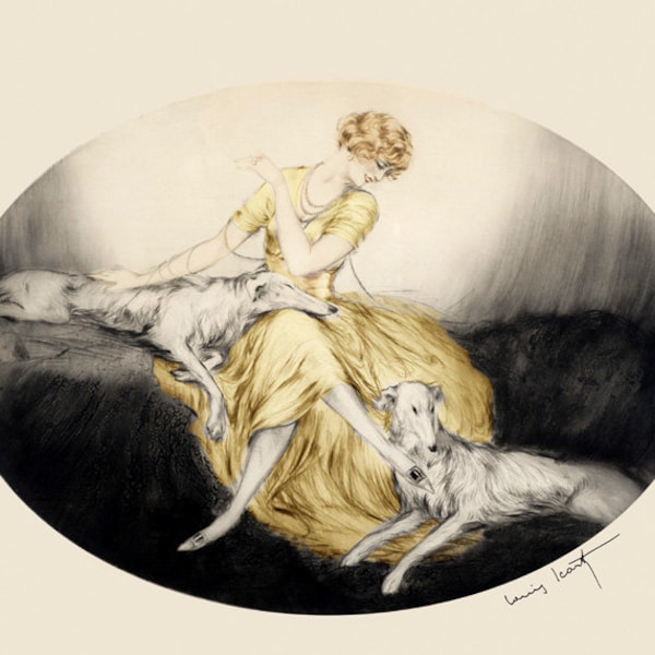 Louis Icart Prints With Dogs - Etsy