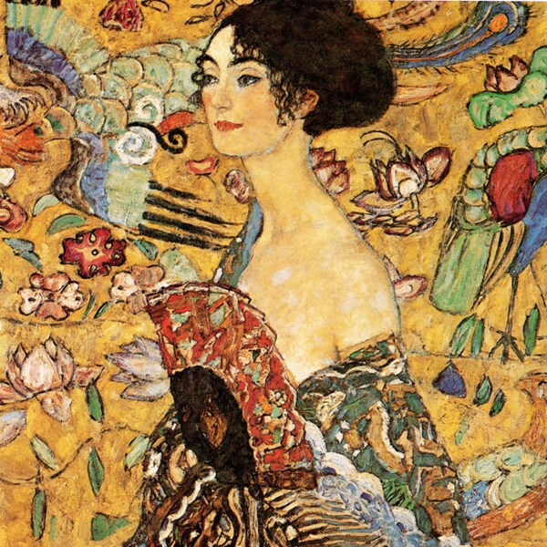 Lady With a Fan - Etsy