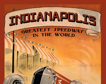 Indianapolis Motor Speedway Greatest Race Course in the World - Etsy