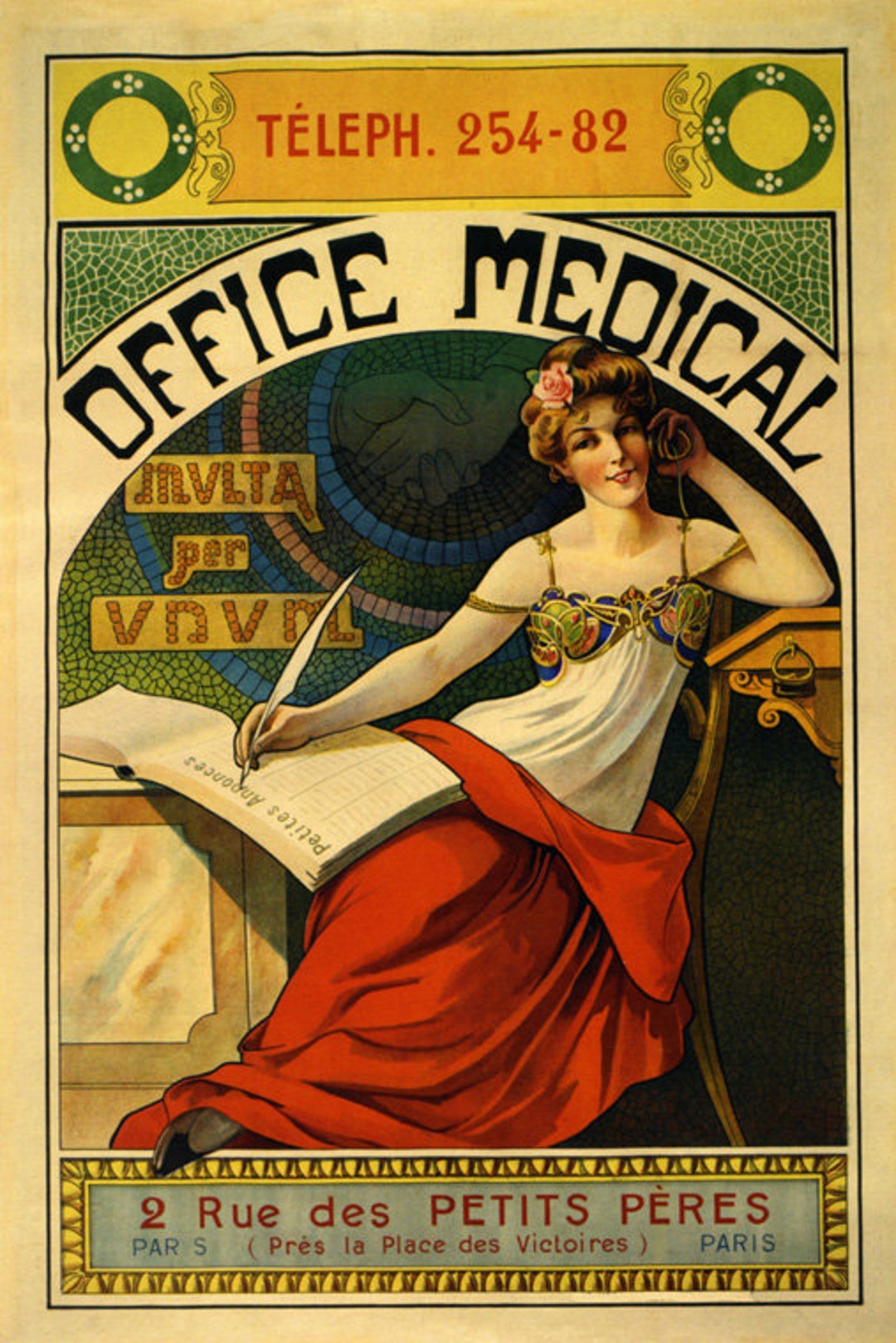Medical Doctor Office Fashion Lady Medicine Paris France French Vintage ...