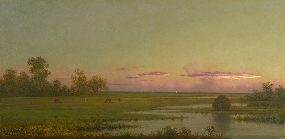 Martin Johnson Heade Salt Marsh at Southport Connecticut Landscape ...