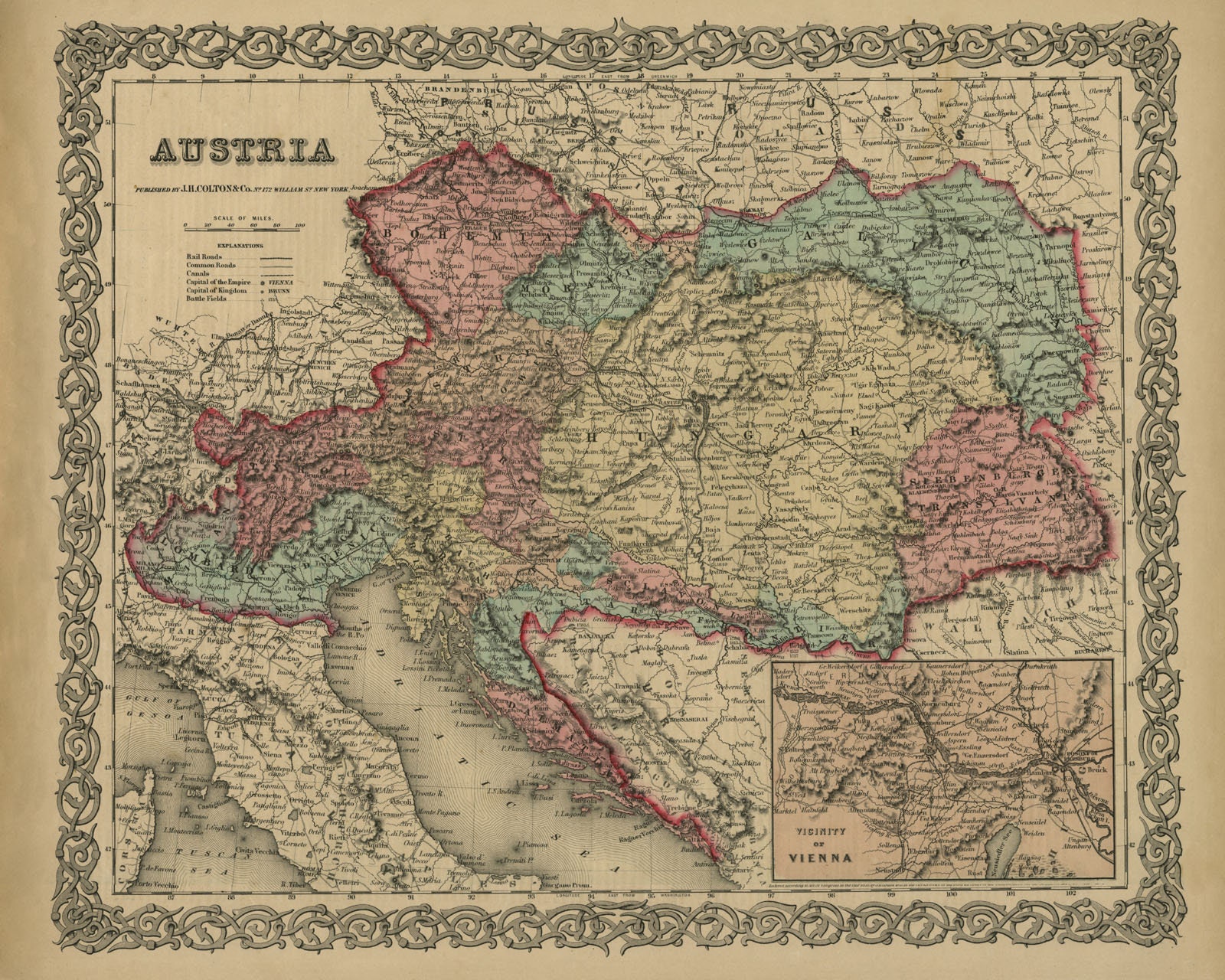 Austrian Empire Map 1800