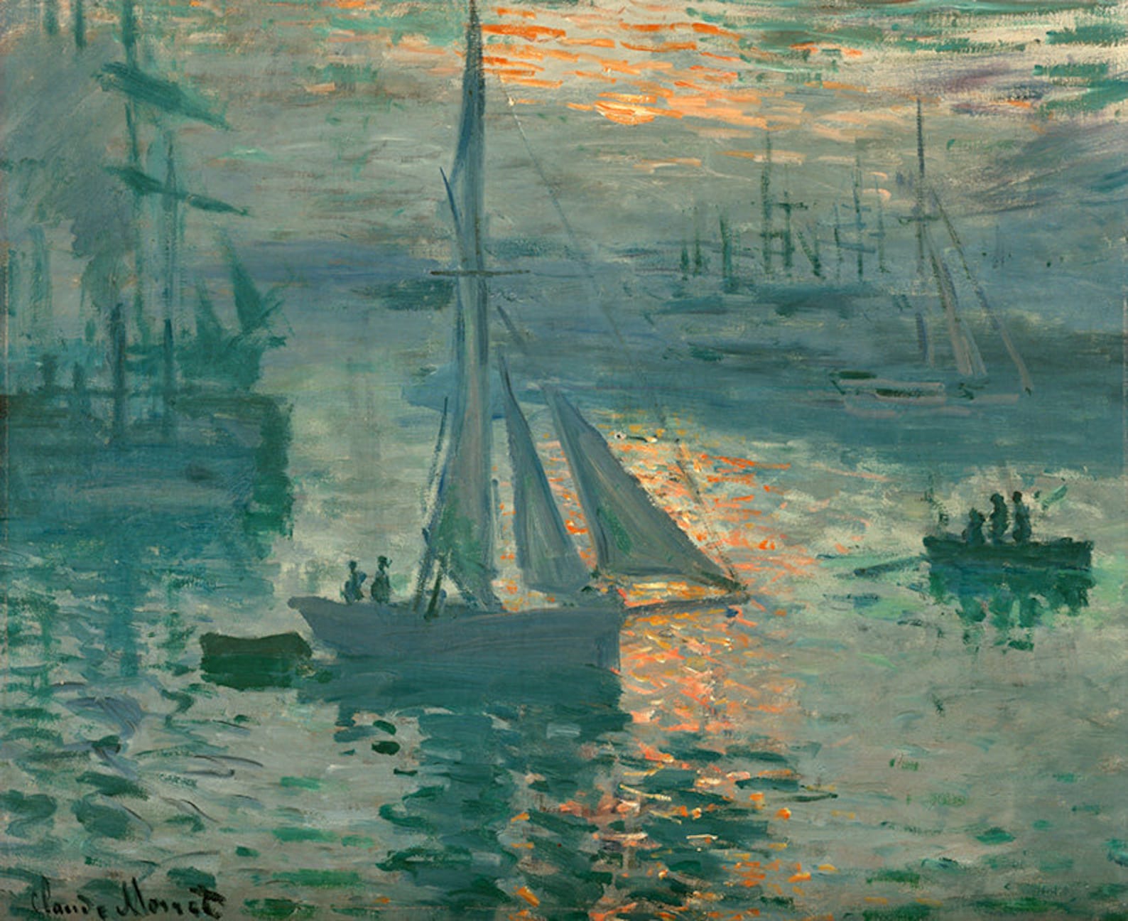 Claude Monet Sailboat Boat Sunrise Marine Amazing Quality - Etsy Italia
