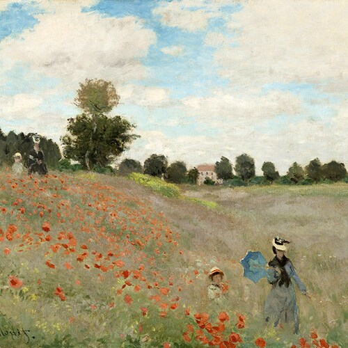 Claude Monet Mother Child Umbrella Flowers Poppy Field Amazing | Etsy