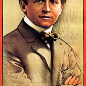 Harry Houdini Portrait Magician Escape Artist Illusionist Magic Vintage ...