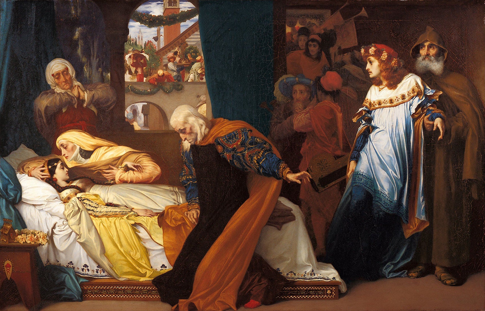 Romeo And Juliet Death Scene Painting