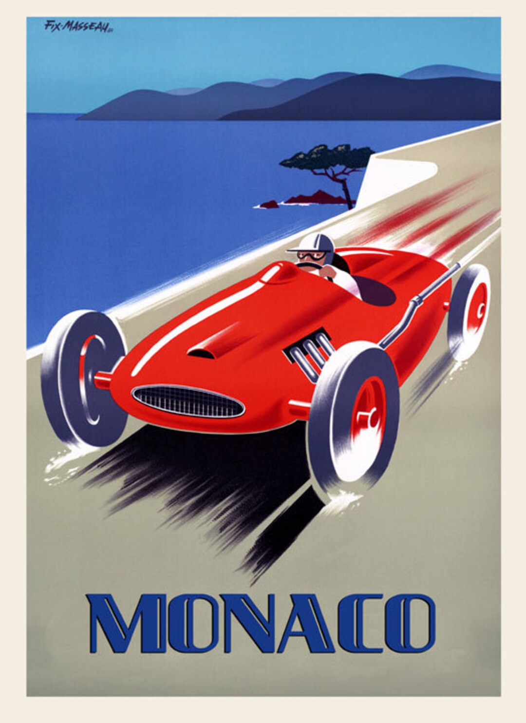 Car Road Racing Monaco Automobile Race Grand Prix European Vintage ...