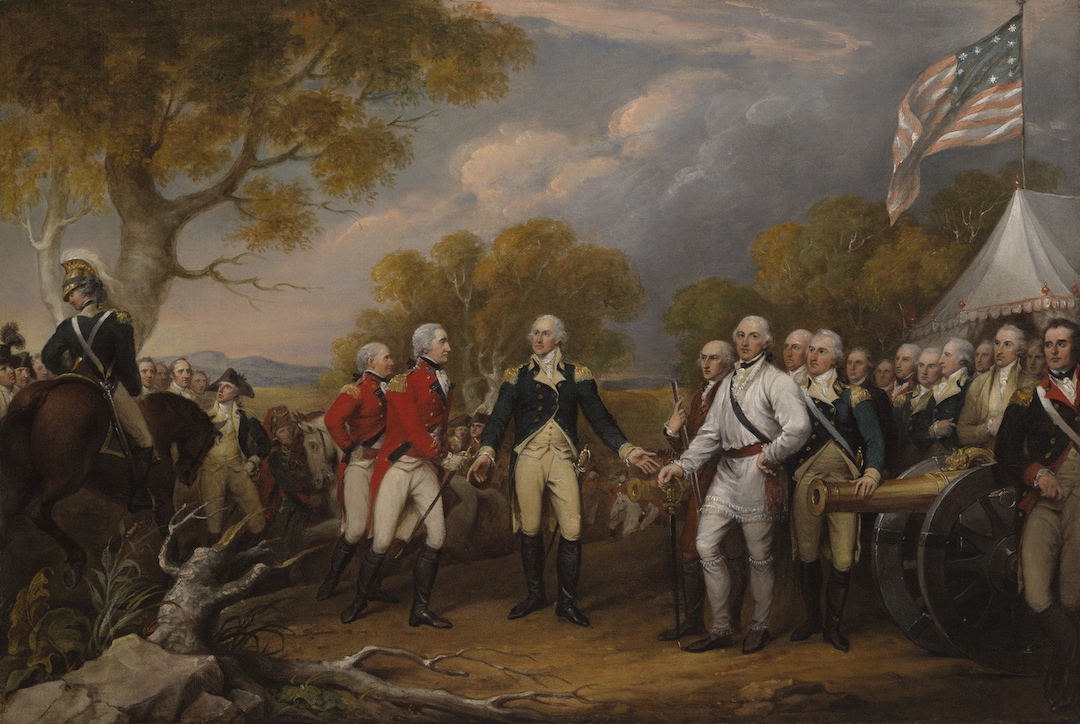 The Surrender of British General Burgoyne After Battles of Saratoga ...